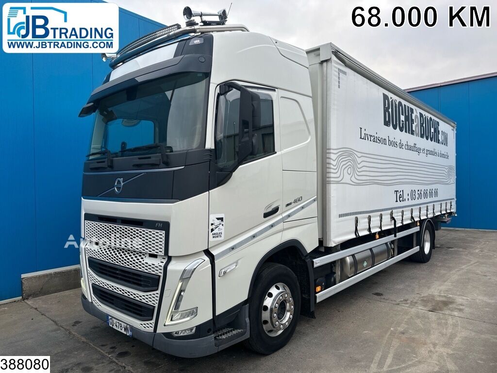 Volvo FH 460 EURO 6, LNG, Standairco, Dhollandia kamion sa klizna zavesa cerada