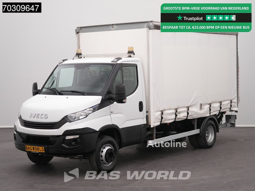 IVECO Daily 70C15 3.0L 1500kg D'Hollandia Laadklep Euro6 Bakwagen Schu kamion sa klizna zavesa cerada