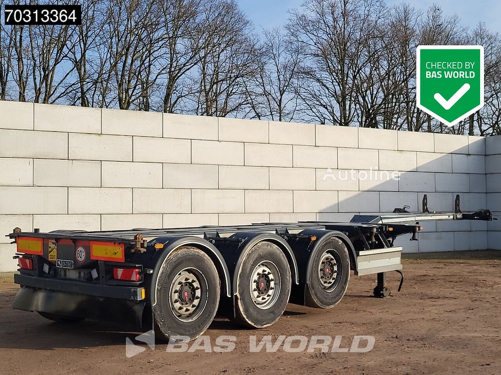 D-Tec FT-LS-S Flexitrailer Multi'45 ft Lifting Axle poluprikolica za prevoz kontejnera