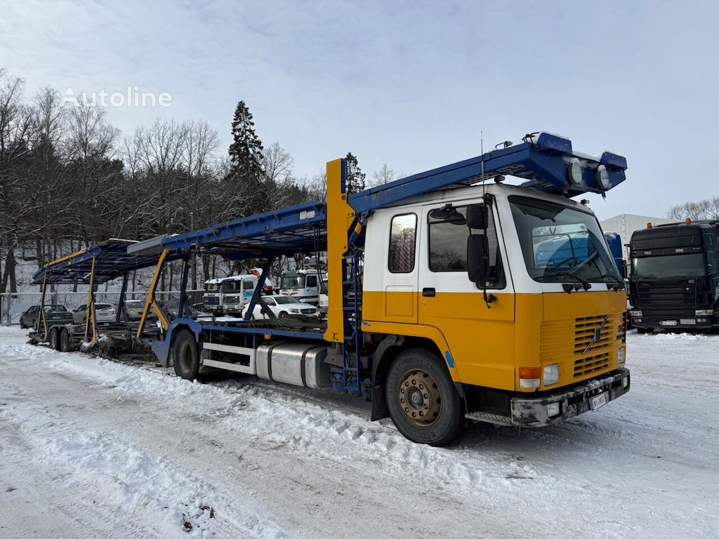 Volvo FL10 autotransporter + prikolica autotransportera