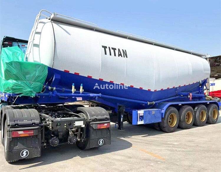 Nova Titan 4 Axle 45cbm Bulk Cement Tanker Trailer Price cisterna za prevoz cementa