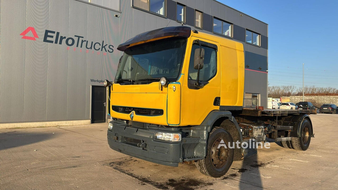 Renault Premium 340 (POMPE MANUELLE / MANUAL PUMP / BIG AXLE / GRAND PON kamion platforma