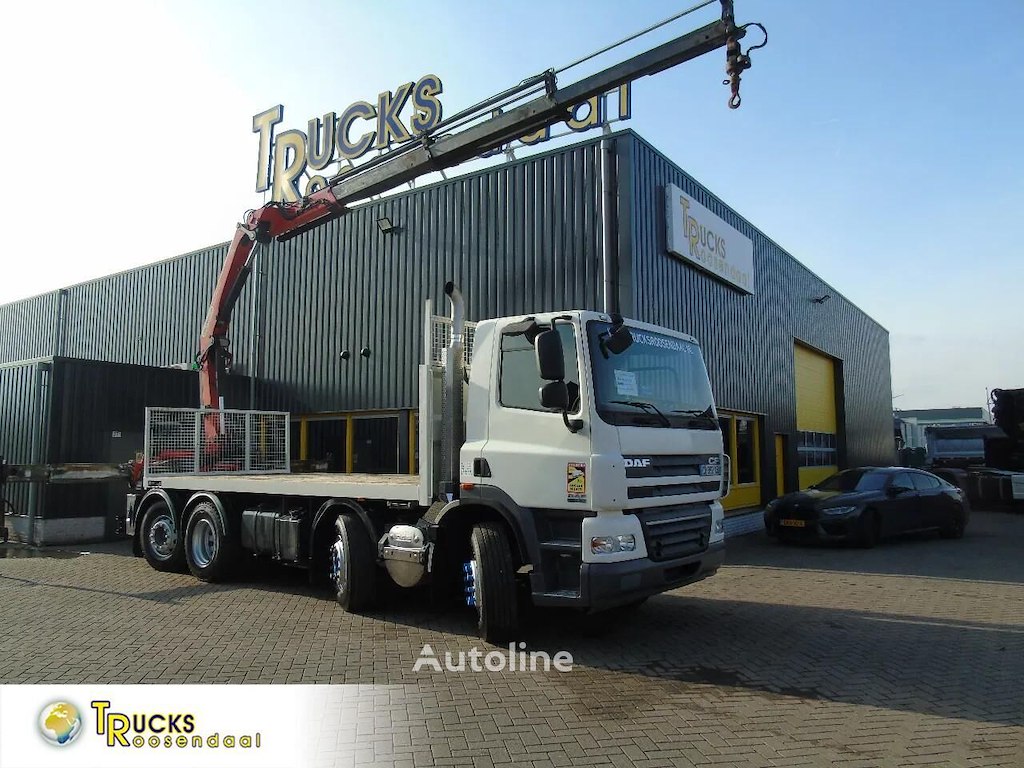 DAF CF 85.410 + 8X2 + PALFINGER 16002 +EURO 5 + REMOTE kamion platforma