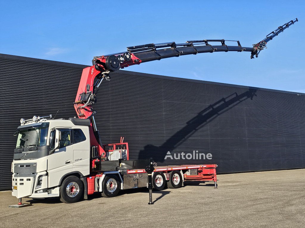 Volvo FH 16 750 8x4 / HMF 95 tm / JIB / WINCH / WORK BASKET kamion platforma