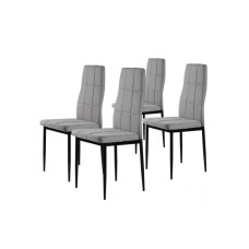 ModernHome Trpezarijske stolice set 4 kom Tami Light Gray