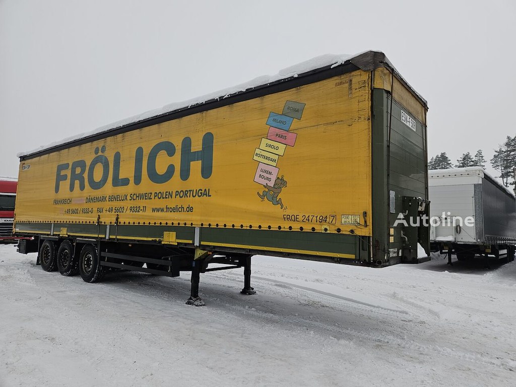 Schmitz Cargobull LIFT AXLE poluprikolica sa ravnom platformom
