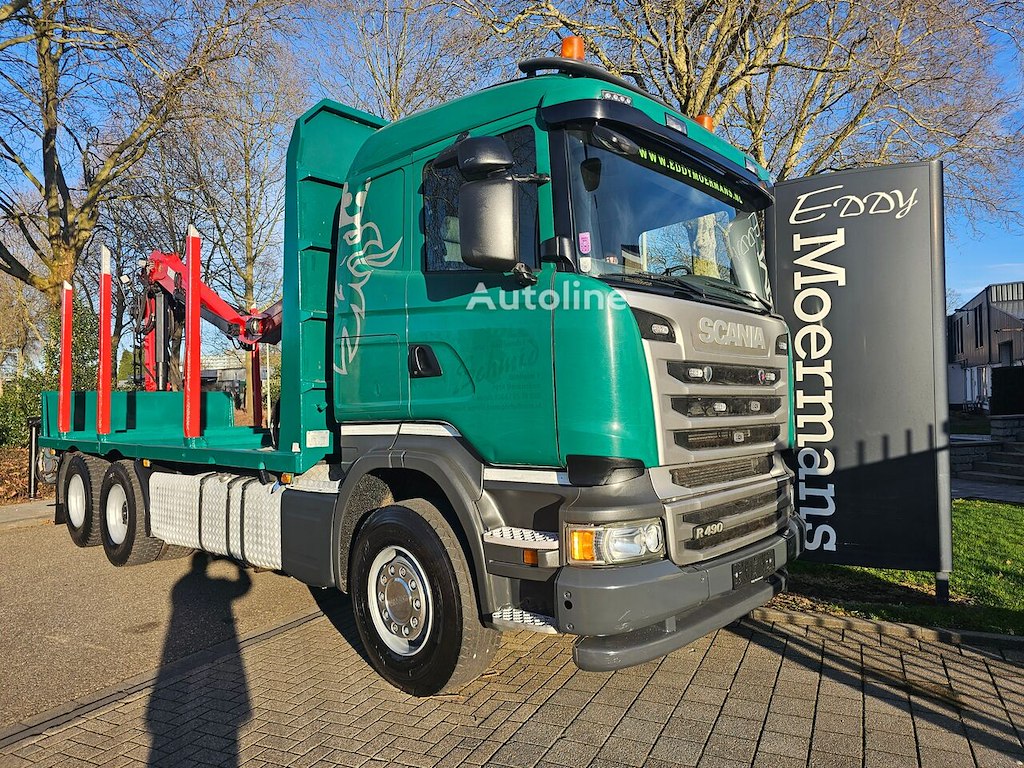Scania R490 6x2 kamion za prevoz drva