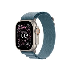 APPLE Watch Ultra 3 Cellular 49mm Natural Titanium Case with Light Blue Alpine Loop – Medium (mewm4se/a)