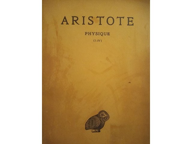 Aristotel,  Fizika, Aristote, Physique,1973