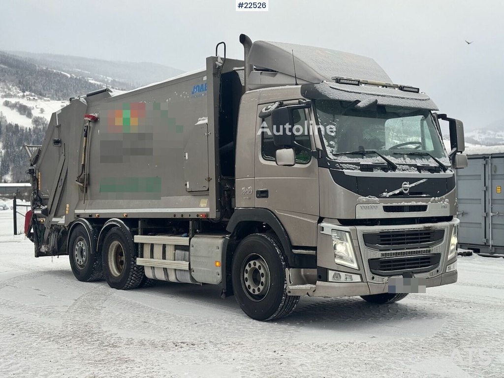 Volvo FM450 6x2 Komprimatorbil – 2 kammer og lav km SE VIDEO kamion za smeće