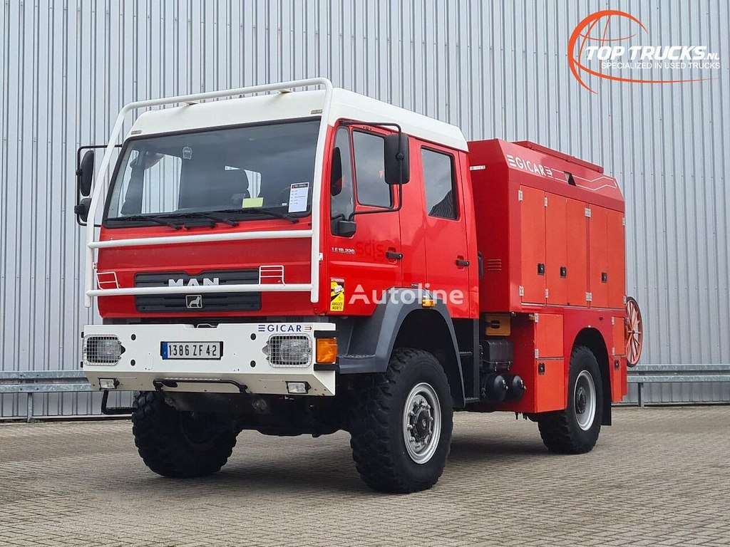 MAN 18.220 4x4- 3.000 ltr -Brandweer, Feuerwehr, Fire - Doppelcabine vatrogasno vozilo