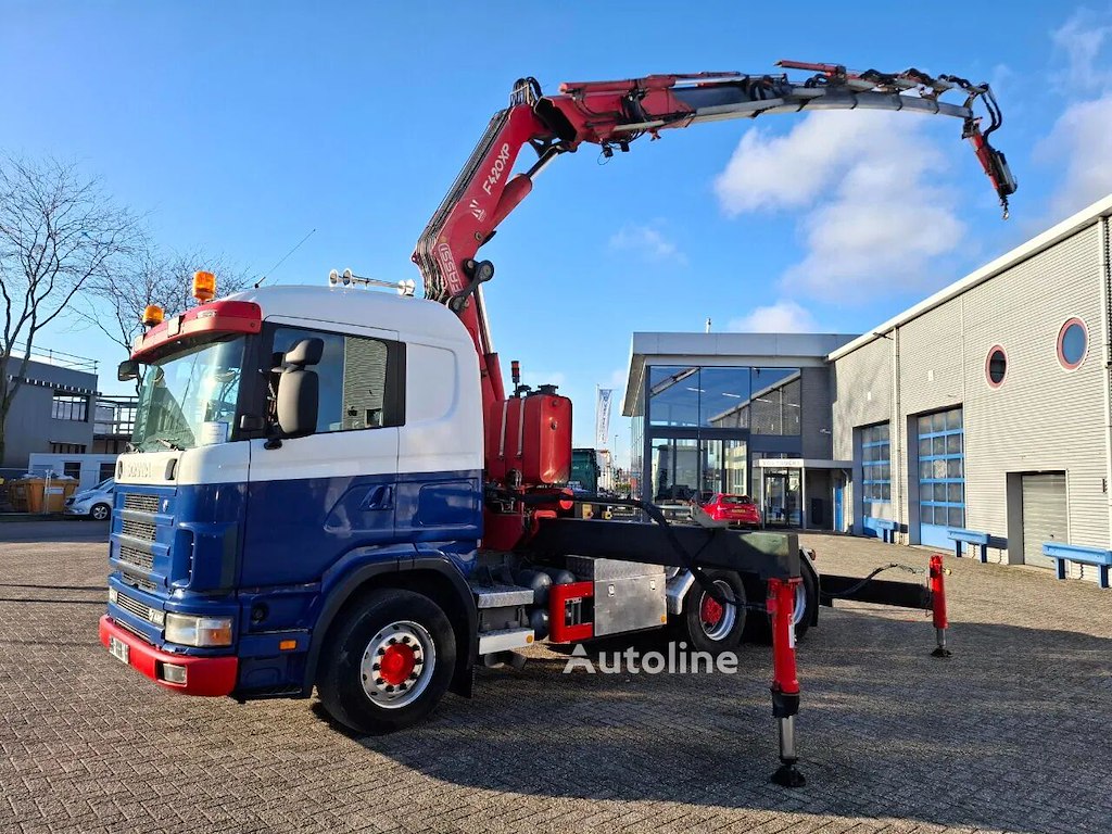 Scania 164L-480 V8 / RETARDER / 2XBIG AXLE / FASSI F420XP / JIB / 27,05 tegljač