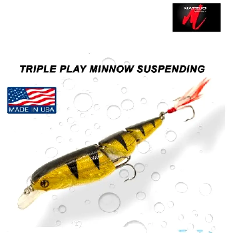 MATZUO Triple Play Minnow Suspending (TP9-FBG) Female Bluegill
