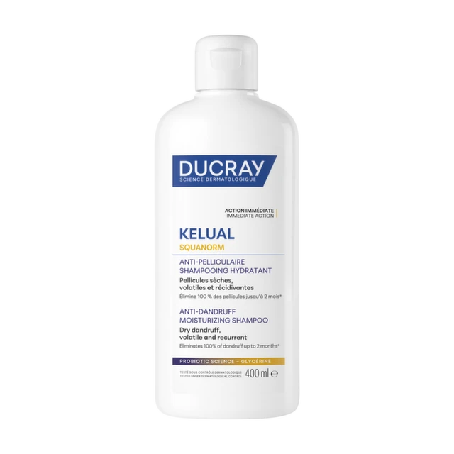 Ducray Kelual Squanorm Šampon za suvu perut, 400 ml