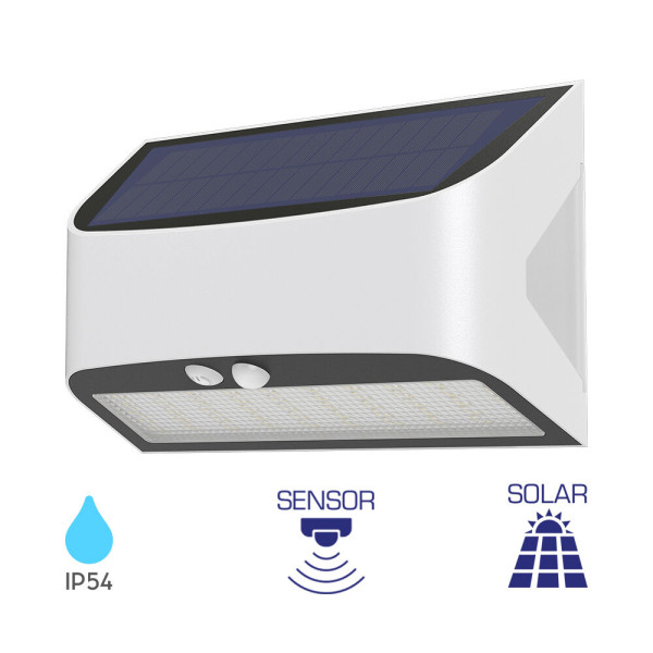 BRAYTRON Solarna svetiljka BRY-SOLARIS-W1B-WHT-6W-6500K-IP54