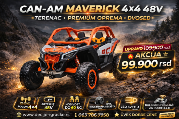 Can-Am Maverick terenac 4X4 48v Premium Oprema BESPLATNA DOSTAVA