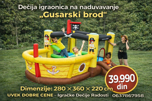 Dečija igraonica na naduvavanje „Gusarski brod“
