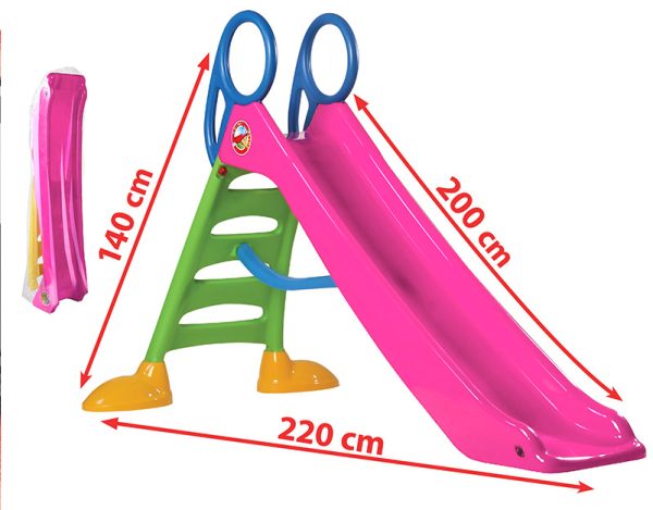 TOBOGAN ROZE ZELENE STEPENICE 2M
