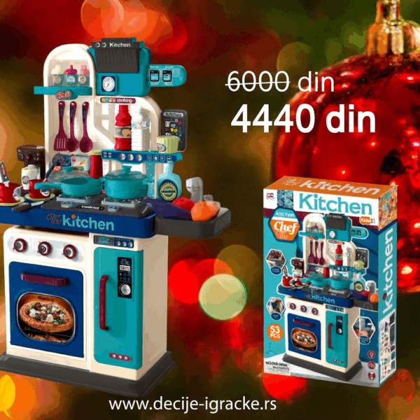 DECIJA KUHINJA NA BATERIJE SA EFEKTIMA 53 DELA