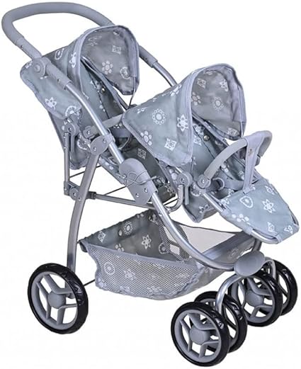 Kolica Milo Royal Grey KNORR TOZY DUPLA ZA 2 BEBE LUTKE