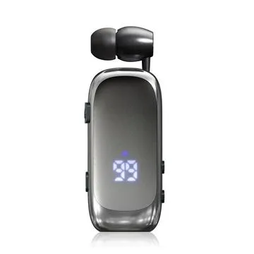 K88PRO CLIP-ON WIRELESS BLUETOOTH EARPHONE - DUAL DEVICE PAIRING - GRADIENT BLACK