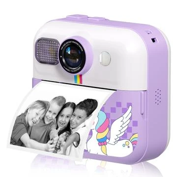 CP02 KIDS HD DIGITAL CAMERA WITH THERMAL PRINTER & 32G TF CARD (OPEN-BOX SATISFACTORY) - PURPLE