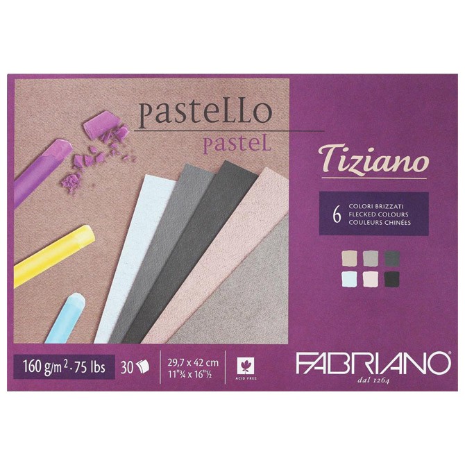 Blok Tiziano Pastello 42x29,7cm 30L 160g Fabriano 46029742 6boja