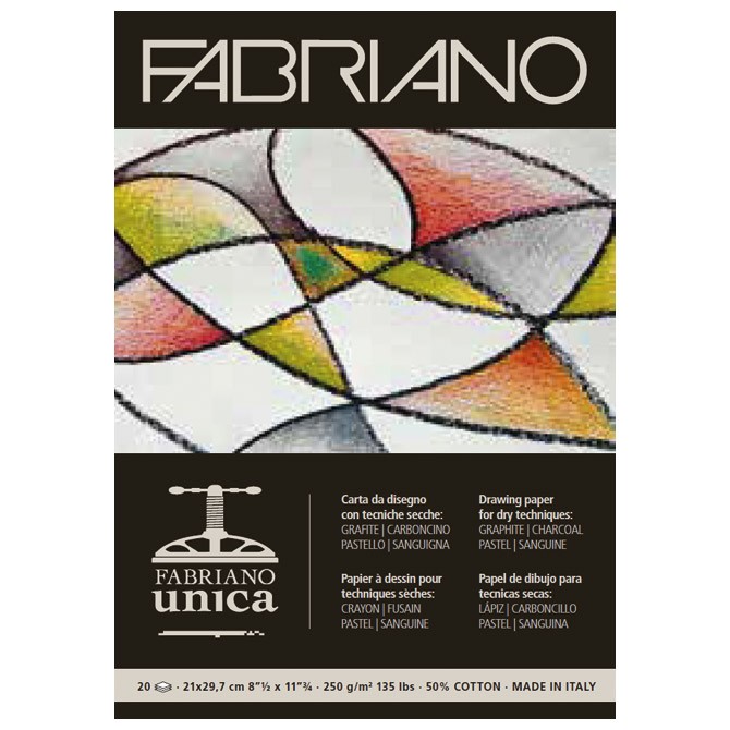 Blok Unica Pad 29,7x42cm 20L 250g Fabriano 19100384 beli