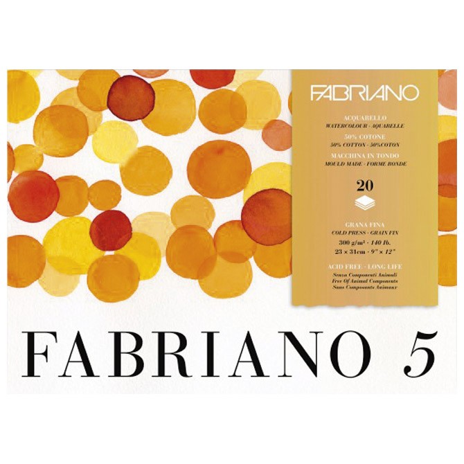 Blok Fabriano 5 36x51cm 20L 300g (cold pressed/grana fina) Fabriano 19100261