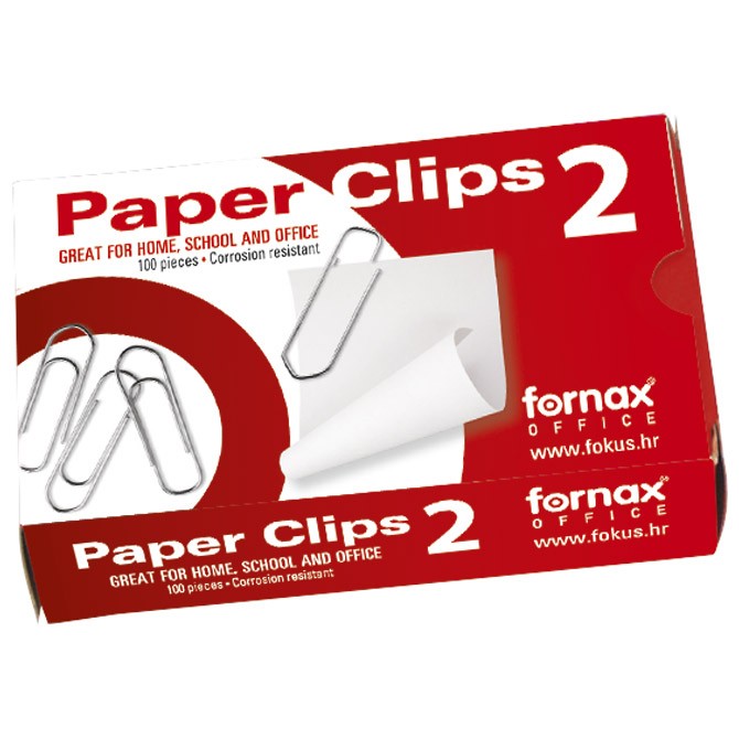 Spajalice br.2 pk100 Fornax 24776 nikl