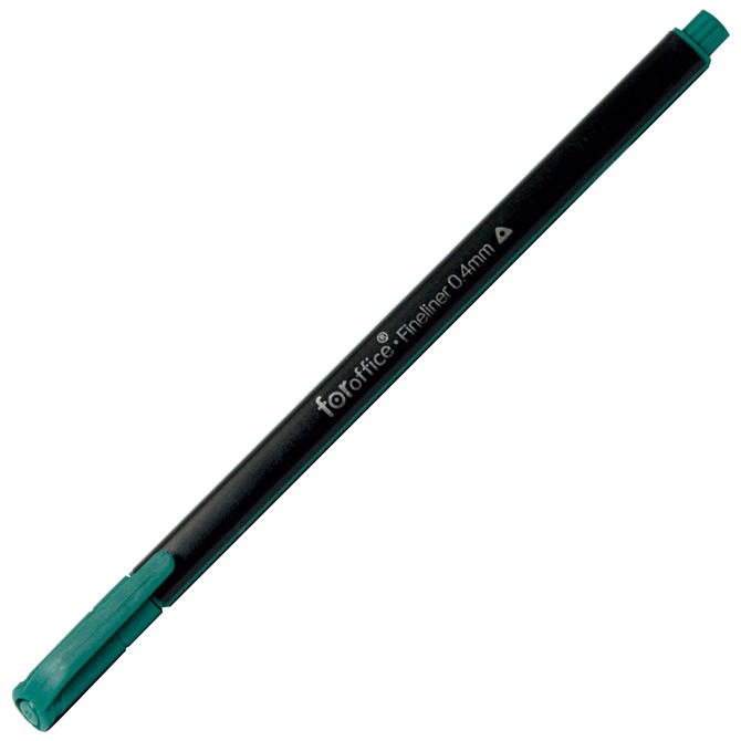 Flomaster fineliner 0,4mm trouglasti FORoffice 18099 zeleni