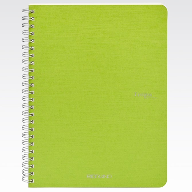 Sveska spirala A5 karo 70L 90g EcoQua Fabriano 19148107 limeta zelena (lime)