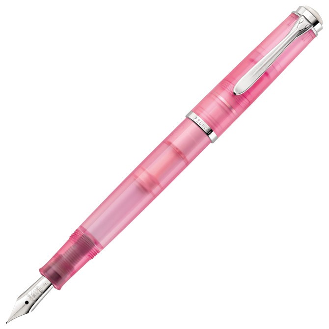 Nalivpero Classic M205 (M)+kožna bela futrola+poklon kutija G30 Pelikan 823845 kvarc-roze!!