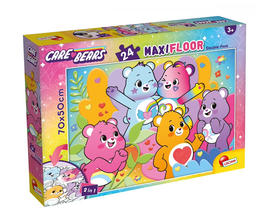 SLAGALICA PUZZLE 24PCS CARE BEARS MAXI LISCIANI 116881