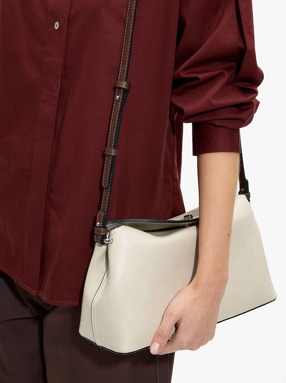 CROSSBODY BAG WITH CROSSED FLAPS