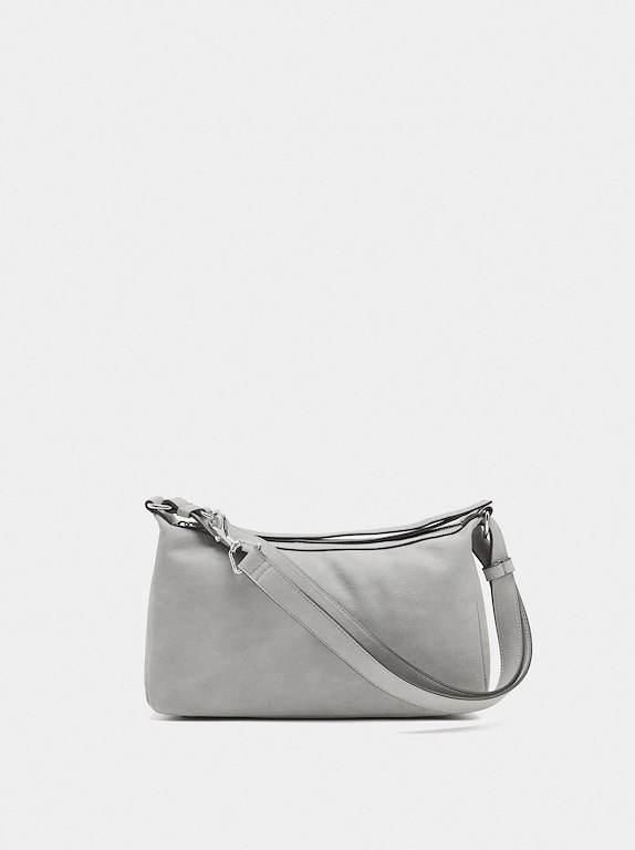 SHOULDER BAG WITH LEATHER EFFECT