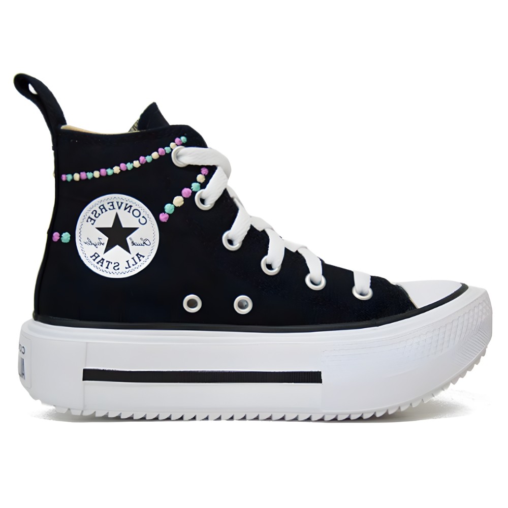 CHUCK TAYLOR ALL STAR LIFT PLATFORM POLKA DOTS PATIKE