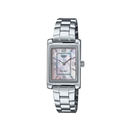 Casio LTP-1234DS-4A ženski sat pravougaono kućište Light Pink Mother of Pearl Dial