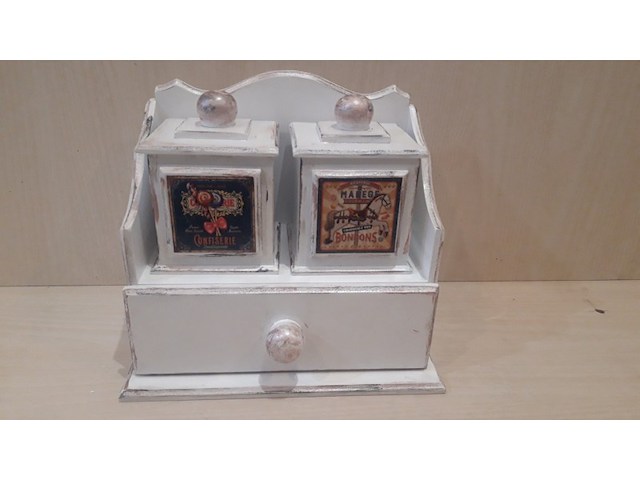 Kuhinjska polica sa dve kutije