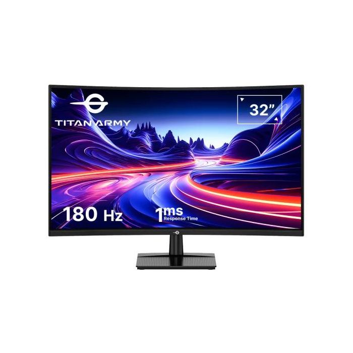 Monitor 32 Titan Army C32A1R 2560x1440/QHD VA/1ms/180Hz/2xHDMi/2xDP/HDR10/Curved