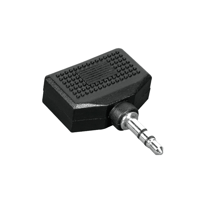 HAMA audio adapter 3.5mm 3-pina na 2x 3.5mm m/ž (Crni) - 00043353 3.5 mm, 3-pina, 3.5 mm x2, 3-pina - ženski, m/ž, Crna