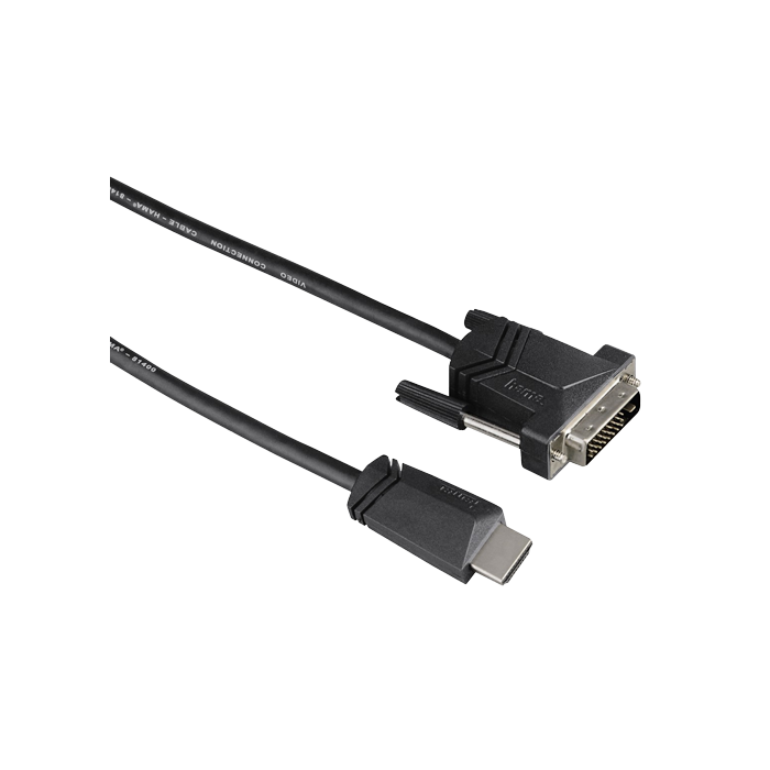HAMA adapter HDMI - DVI/D, 1.5 m - 00122130, HDMI A, DVI-D Dual link, m/m, 1.5 m