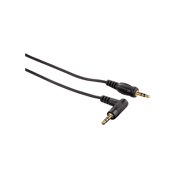 HAMA AUX audio kabl 3.5mm 3-pina m/m 0.75m ugaoni 90° (Crni) - 80900, 3.5 mm, 3-pina, 3.5 mm, 3-pina, m/m, Crna