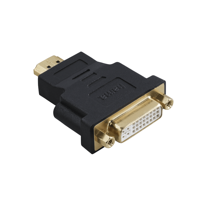 HAMA adapter HDMI na DVI (m/ž) (Crni) - 34036, HDMI A, DVI-D Dual link, m/ž, Adapter bez kabla