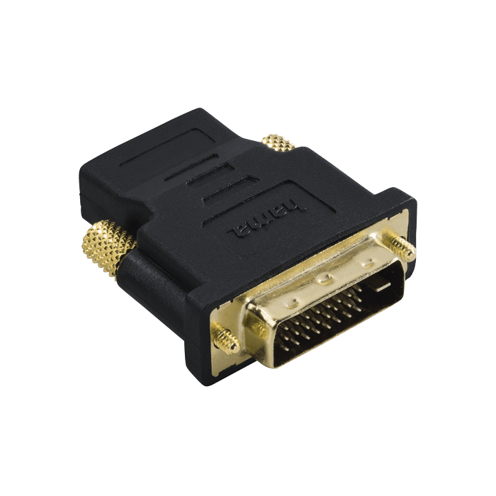 HAMA adapter DVI na HDMI (m/ž) (Crni) - 34035, DVI-D Dual link, HDMI A, m/ž, Adapter bez kabla