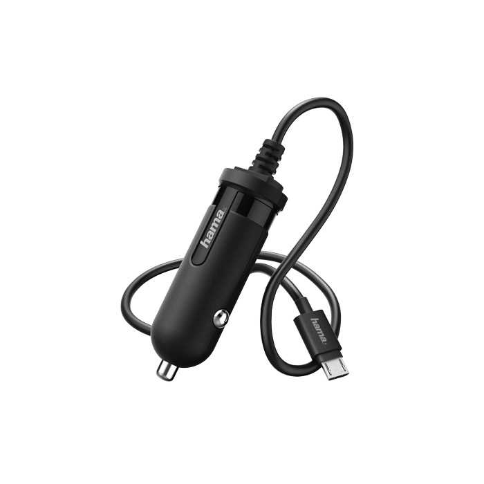HAMA - 00178302 - Auto punjač, Micro USB, 2.4 A, Crna
