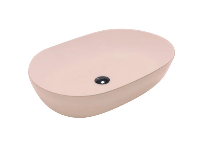 Lavabo nadgradni HATRIA HAPPYHOUR SLIM 12:00 570x380x150 pink-powder glossy