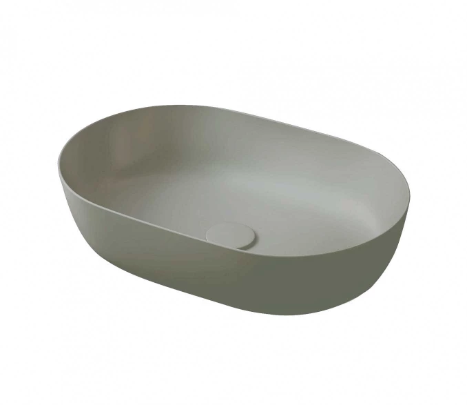 Lavabo nadgradni HATRIA HAPPYHOUR SLIM 12:00 570x380x150 cement matt