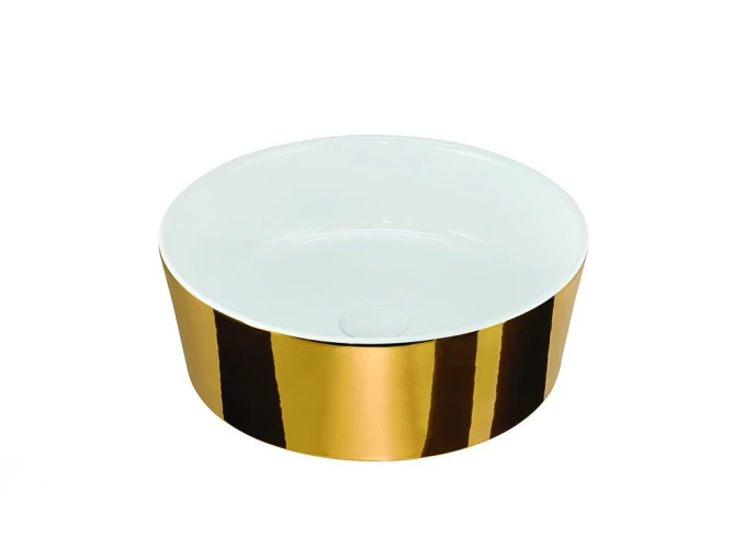 Lavabo nadgradni HATRIA HAPPYHOUR SLIM 07:00 fi440x155 gold