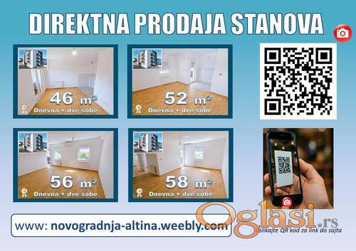 Na prodaju stan 48 m2, Zemun Altina, PRODAT
